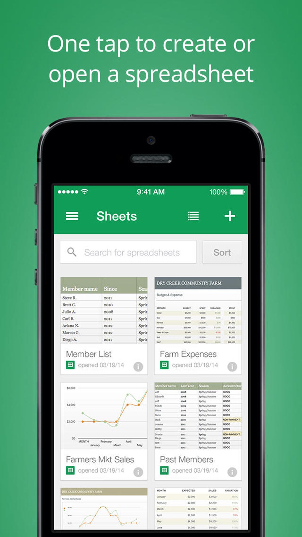 Google Sheets Na IPhone Download