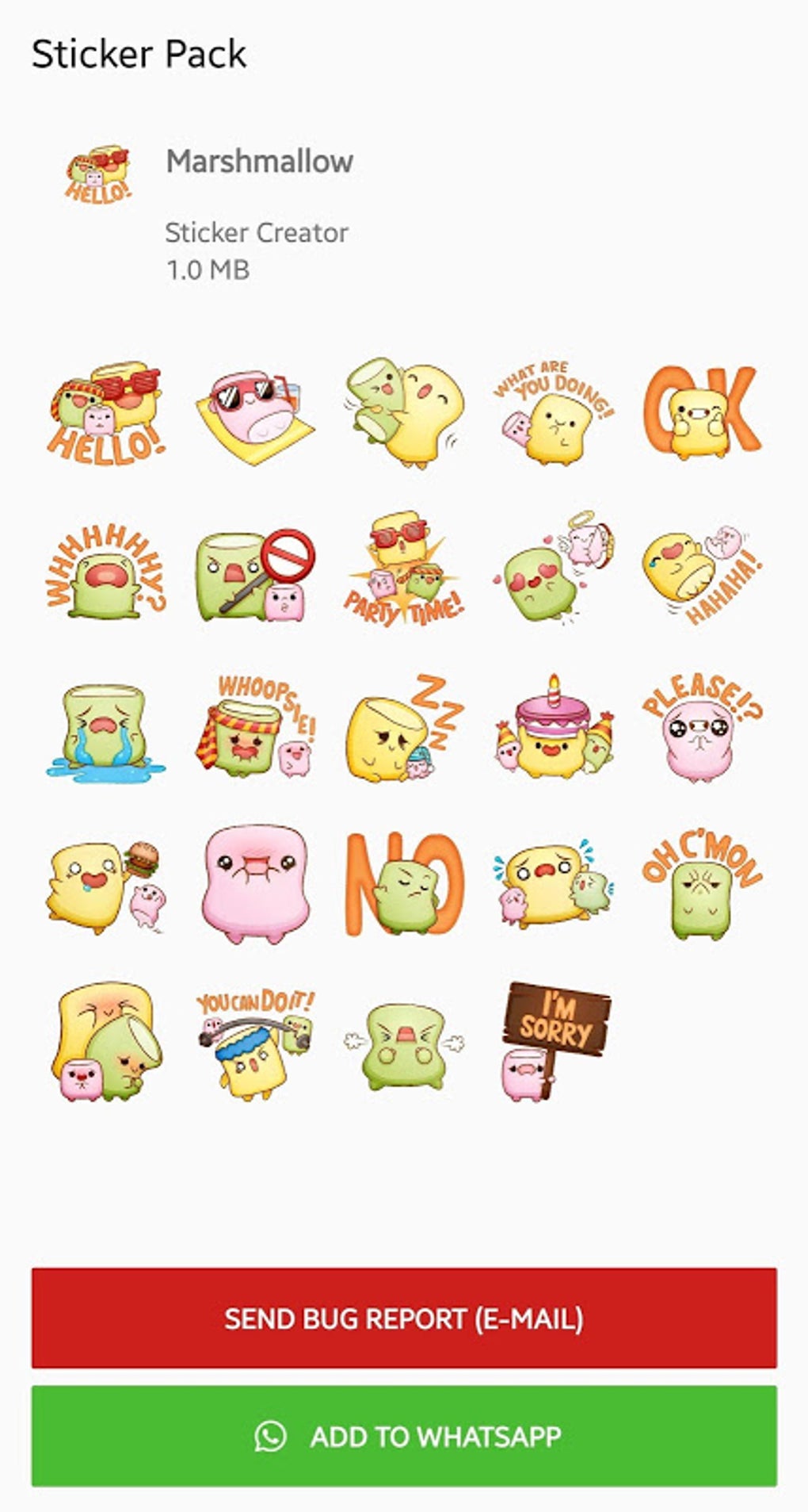 Marshmallow Sticker for WhatsApp APK para Android - Descargar