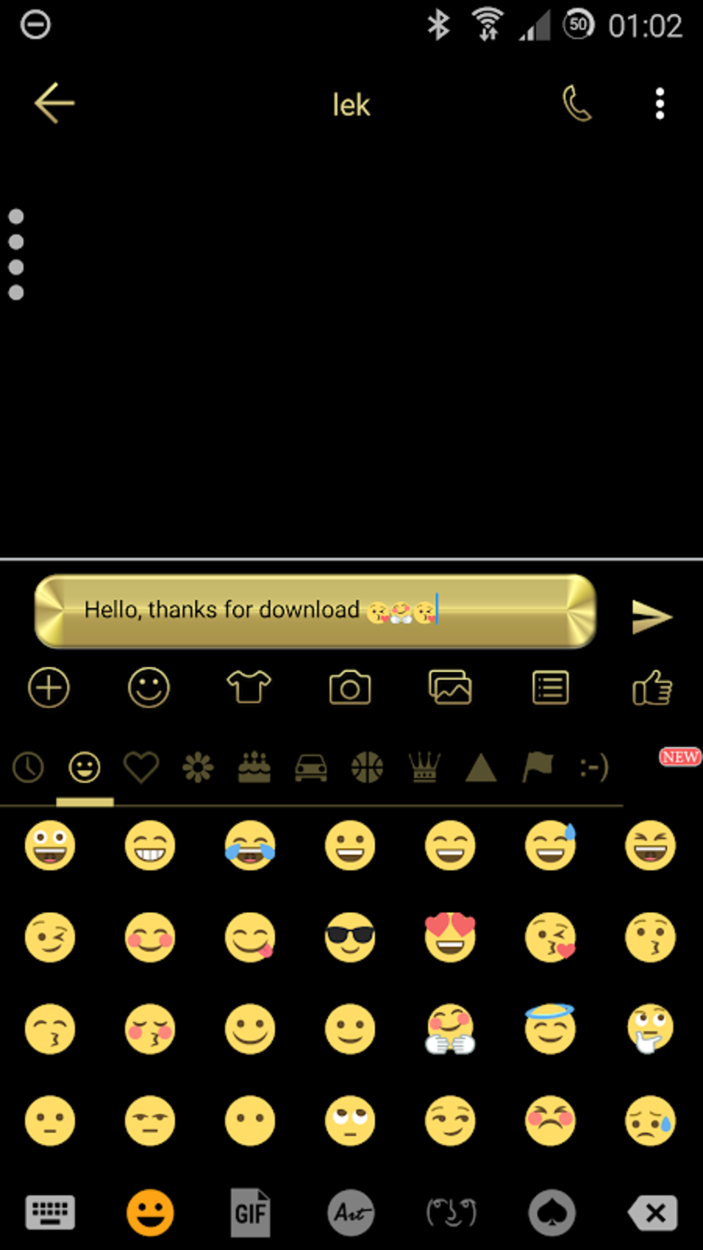 SMS Messages Metallic Gold APK for Android - Download
