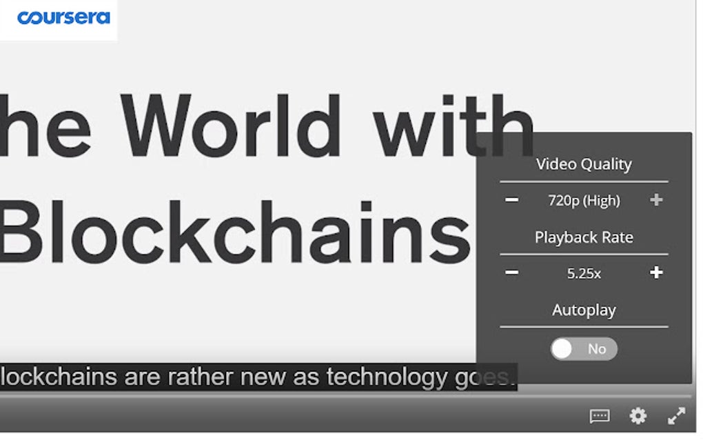 Coursera Playback Speed for Google Chrome - Extension Download