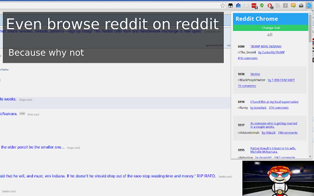 Reddit Chrome for Google Chrome - Extension Download
