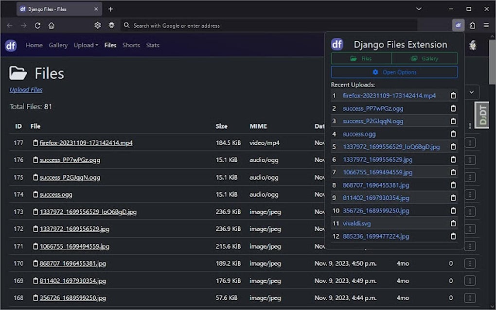 Django Files for Google Chrome - Extension Download