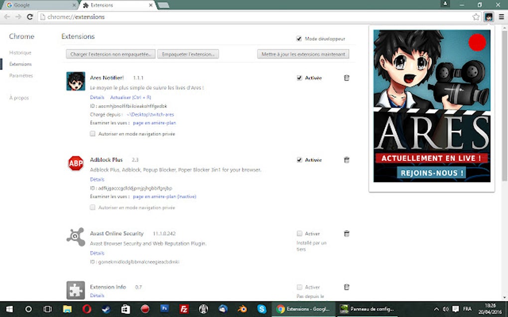 Ares Notifier! for Google Chrome - Extension Download