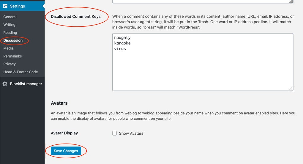 Exact Match Disallowed Comment amp Contact Forms para WordPress - Descargar