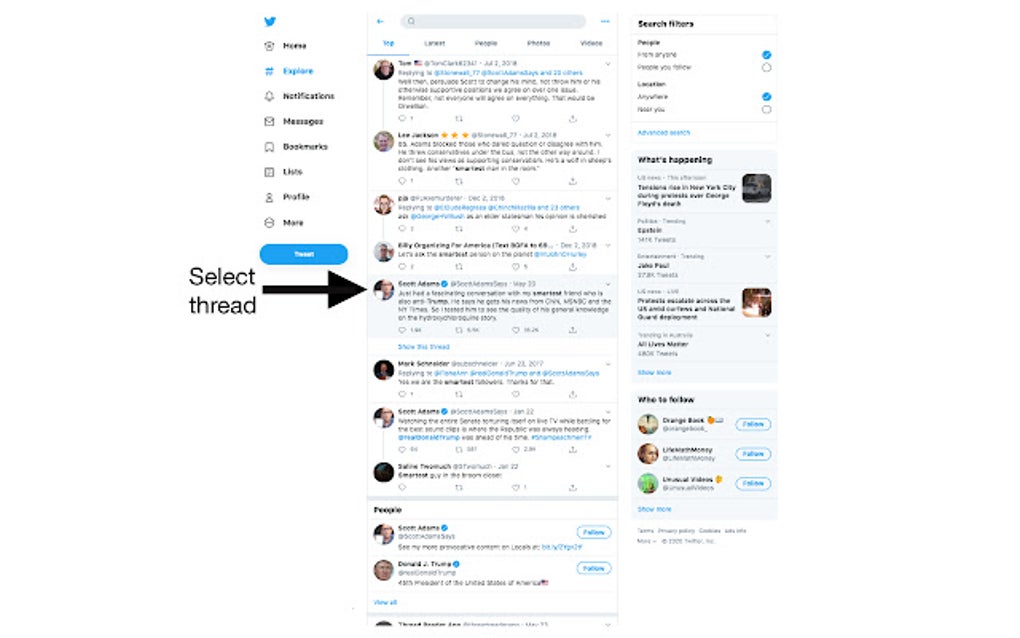 twitview thread unroll/reader for twitter para Google Chrome - Extensión Descargar