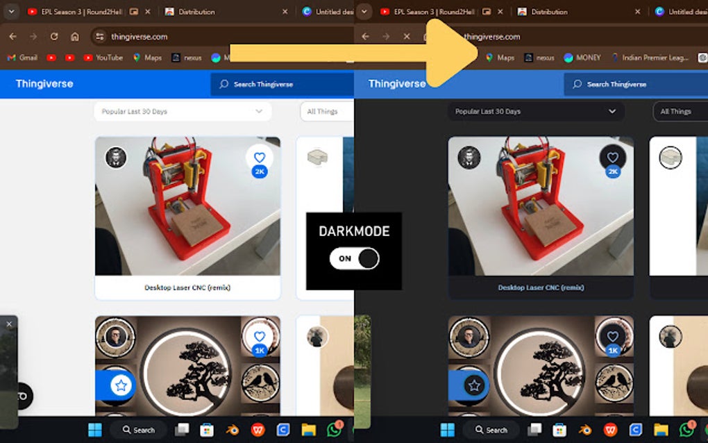 Universal Dark Mode для Google Chrome - Расширение Скачать
