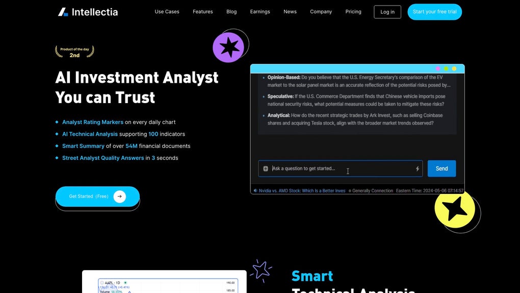 AI 비즈니스를 위한 Intellectia - 리뷰, 기능 및 사용 사례