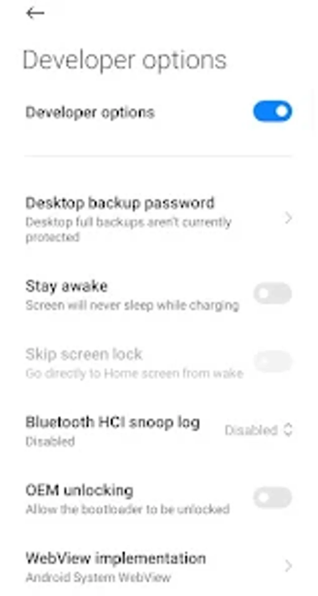 Developer Options for Android - Download
