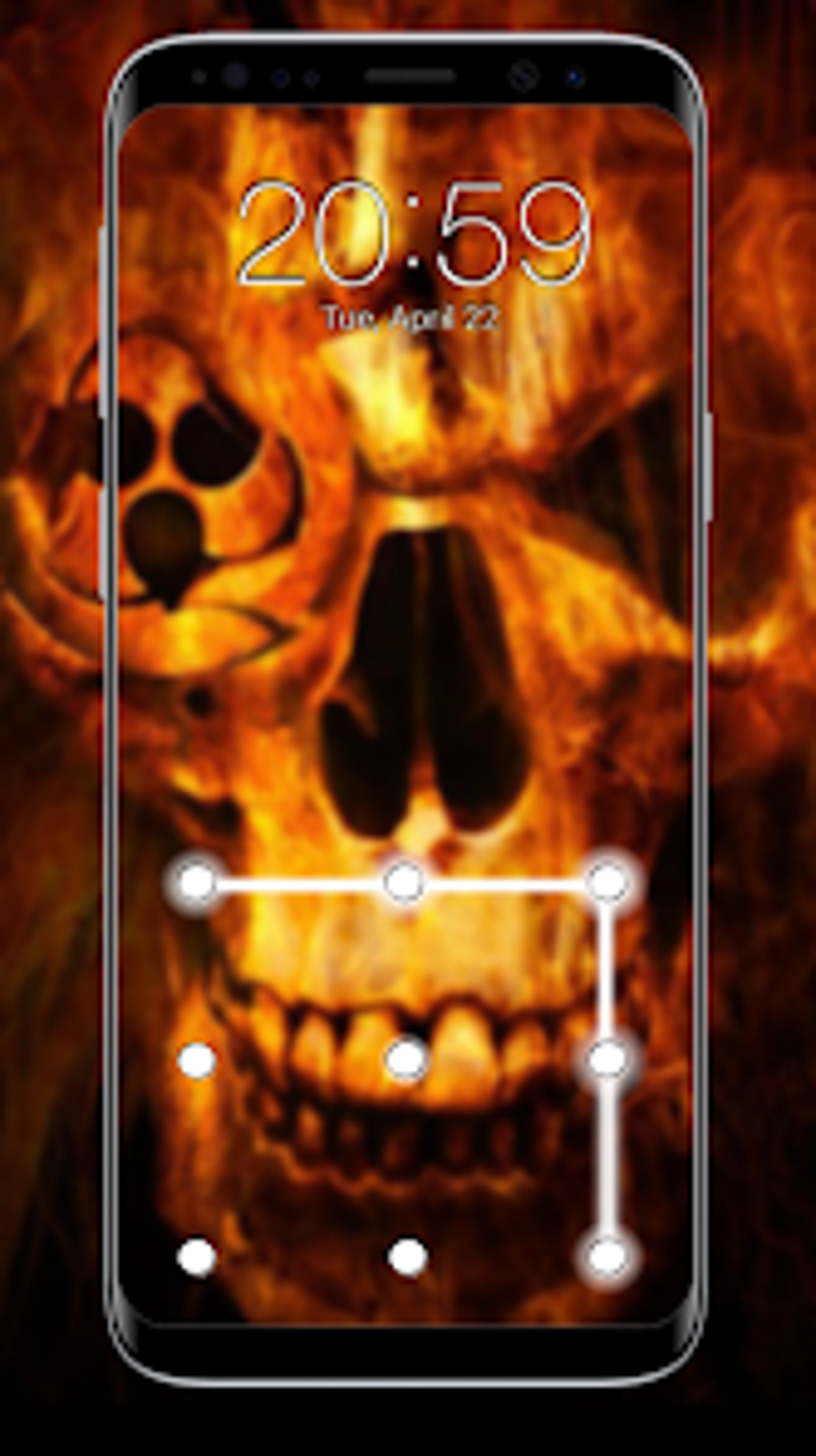Skull Pattern Lock Screen for Android - Download