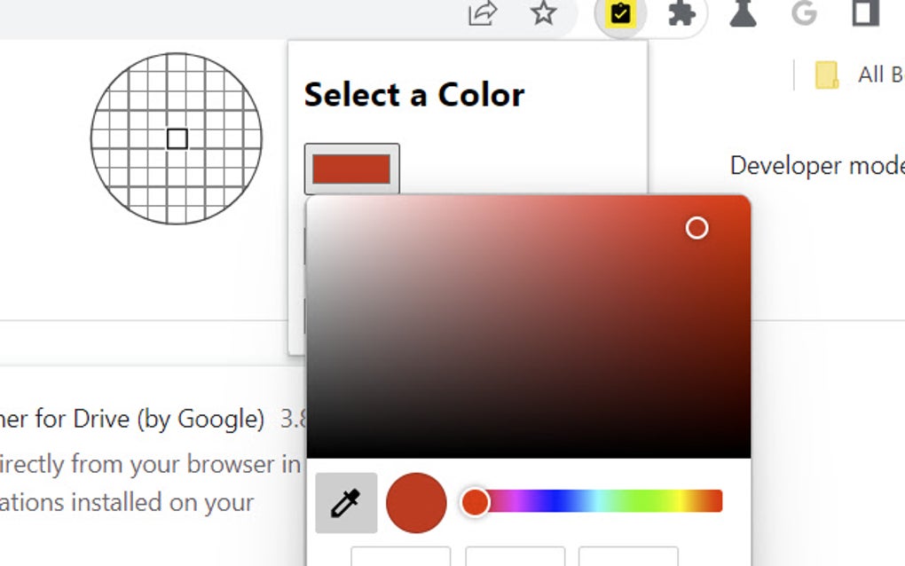 Simple Color Picker pour Google Chrome - Extension Télécharger
