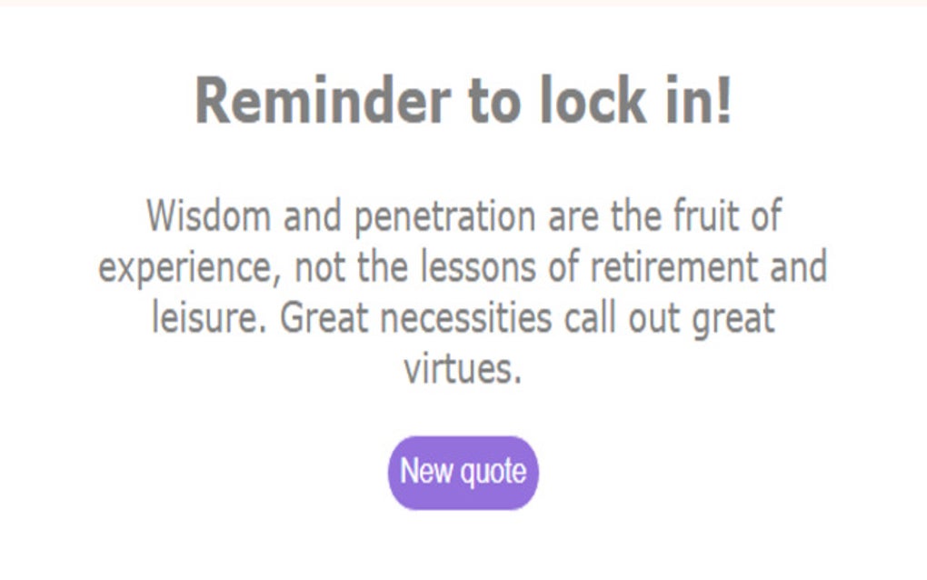 Locking in Quote Generator Google Chrome için - Eklenti İndir