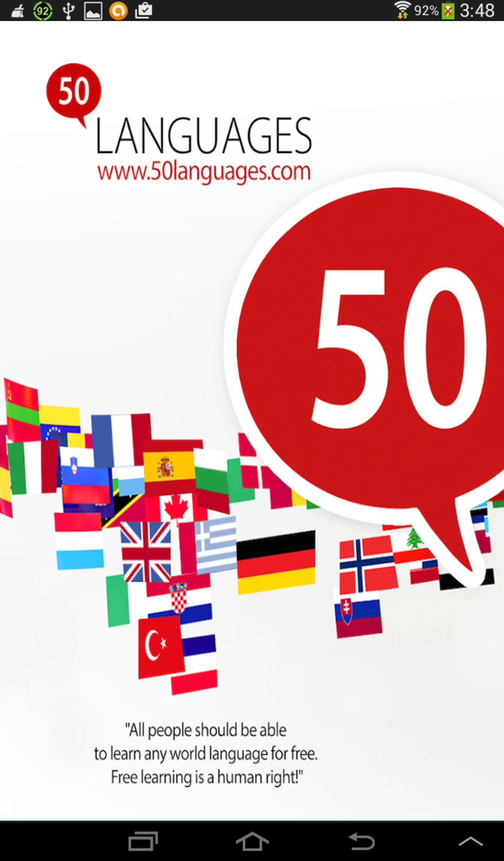 Learn Albanian - 50 languages für Android - Download