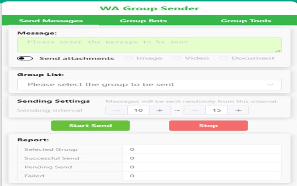 WA Group Sender สำหรับ Google Chrome - ส่วนขยาย ดาวน์โหลด