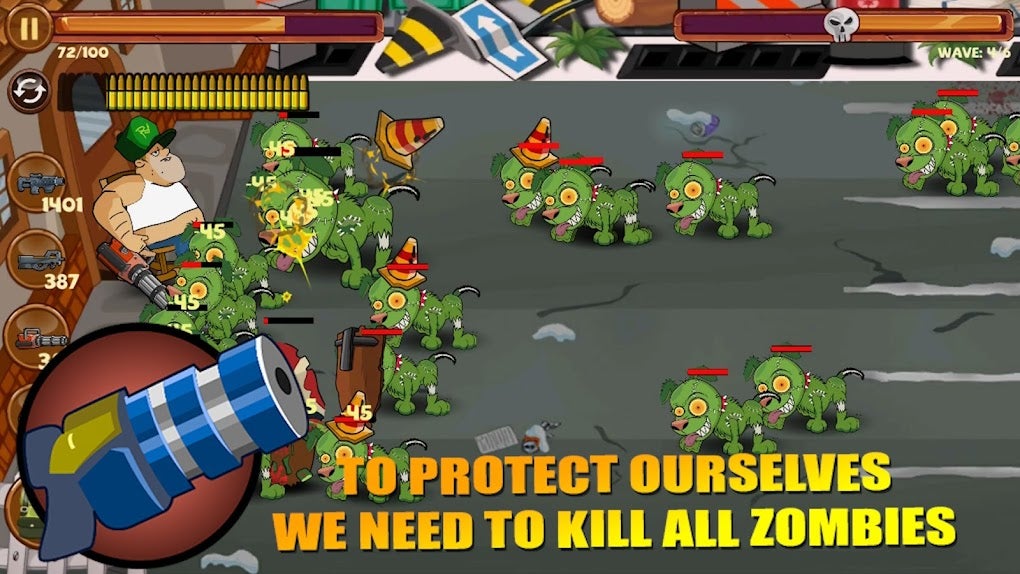 Fat Man Vs Zombies - Defence Battle PVZ4 APK para Android - Descargar