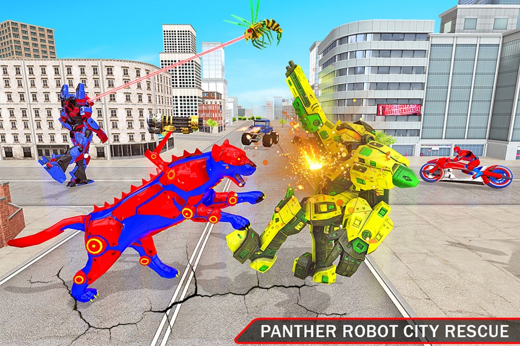 Flying Panther Robot Bike Game APK for Android - Download