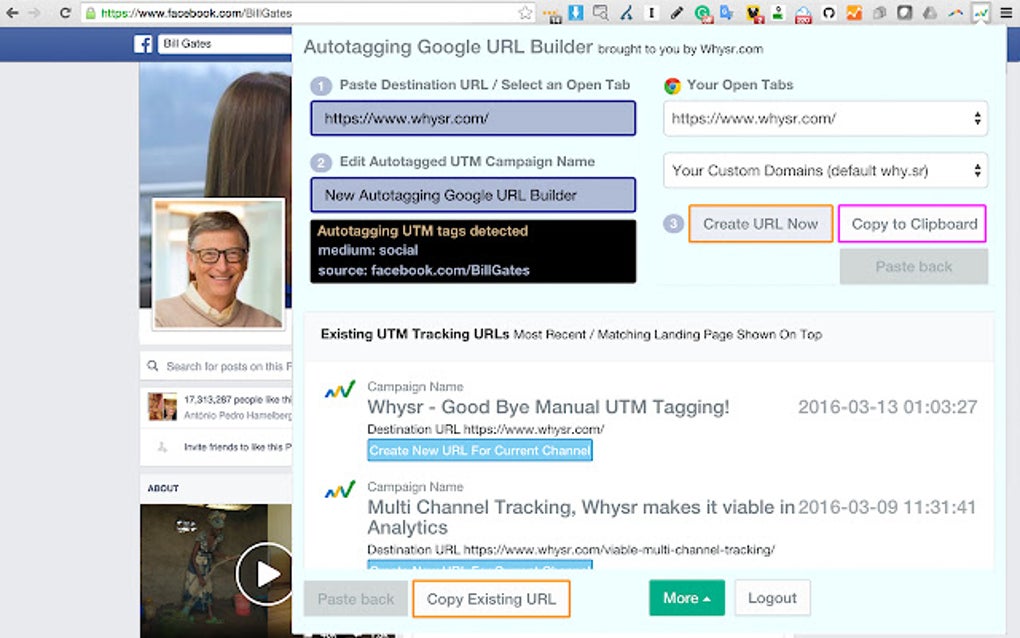Autotagging Google URL Builder for Google Chrome - Extension Download