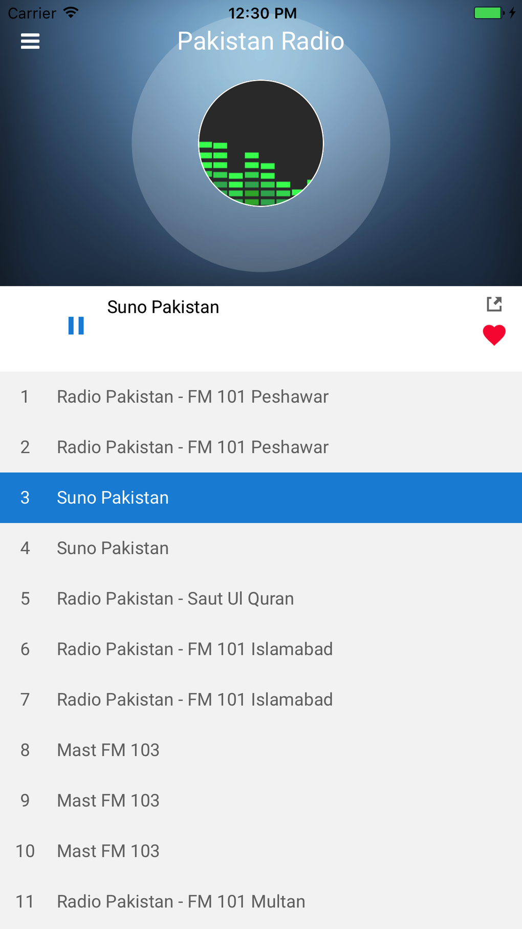 Pakistan Radio Station FM Live para iPhone - Download