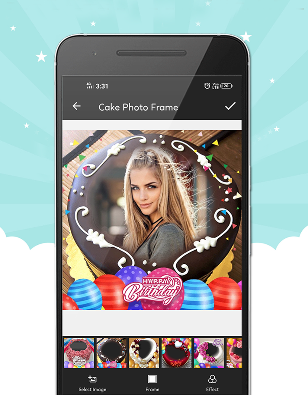Birthday Cake Photo Frame for Android - Download
