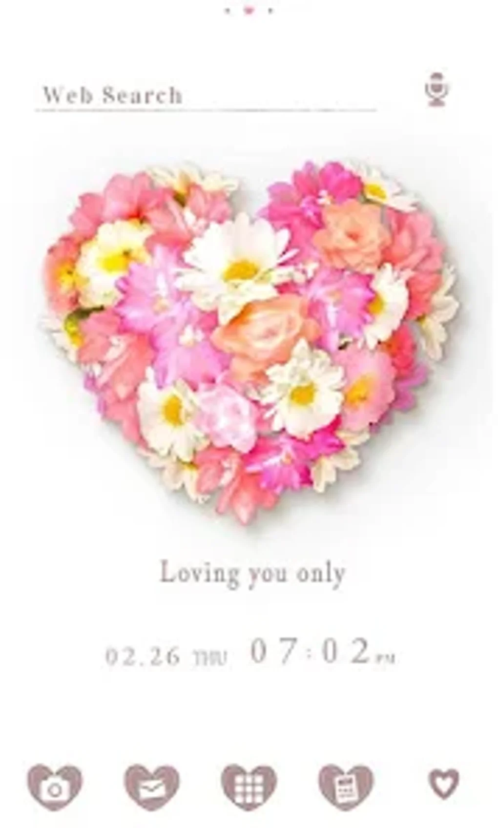 Heart Theme Loving you only for Android - Download