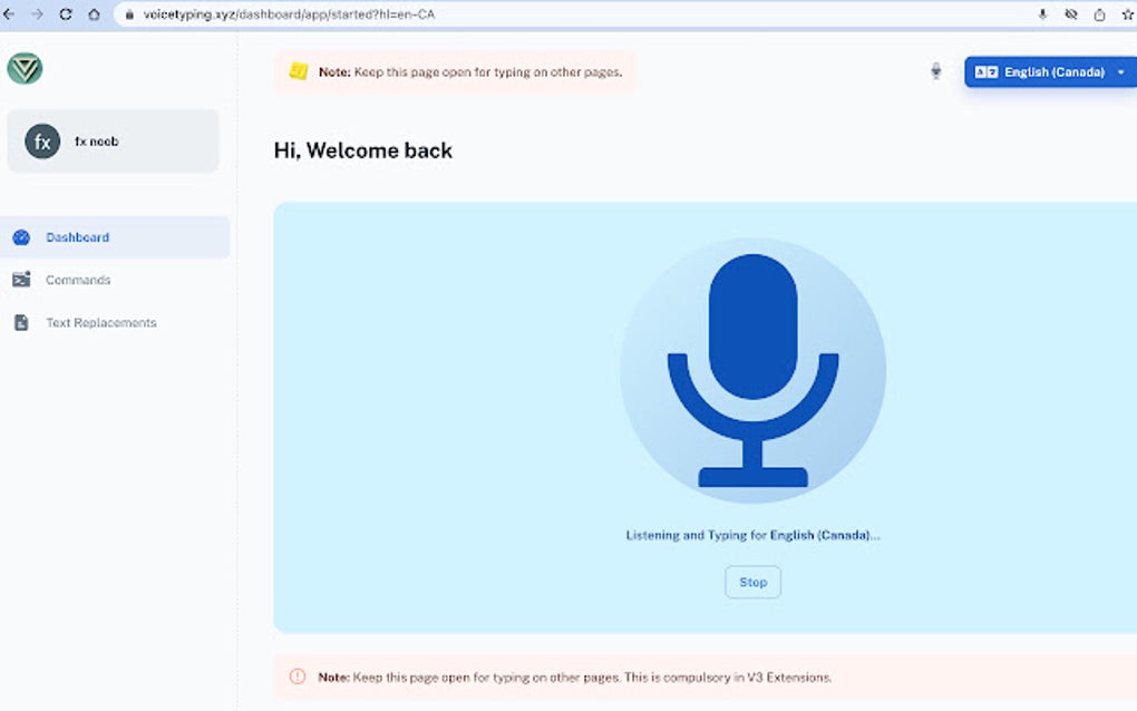 Voice Typing for Google Chrome - Extension Download