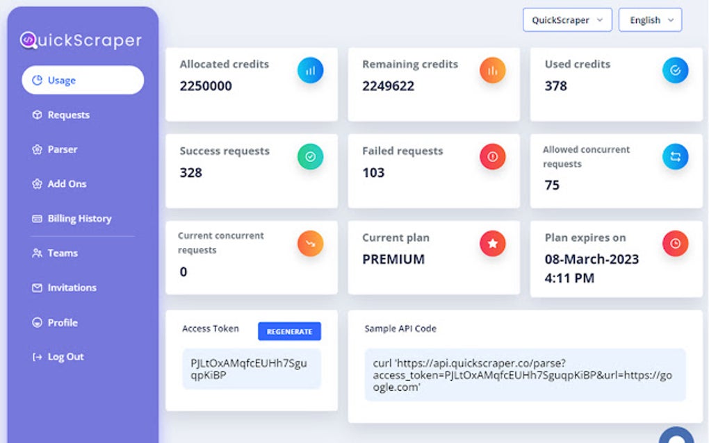QuickScraper สำหรับ Google Chrome - ส่วนขยาย ดาวน์โหลด
