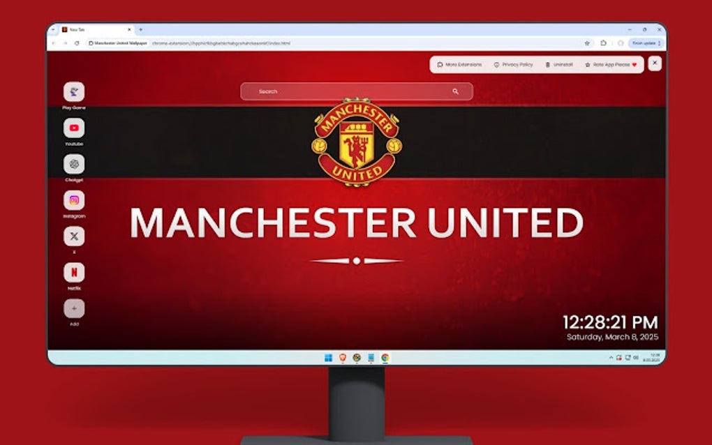 Manchester United Wallpaper for Google Chrome - 拡張機能 無料・ダウンロード