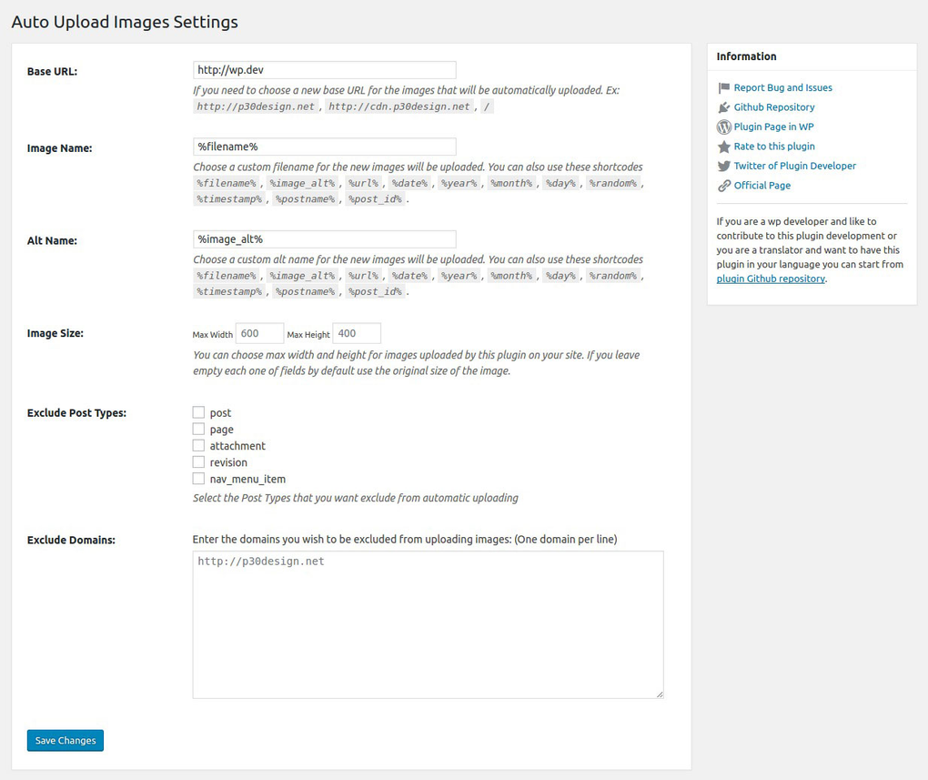 Auto Upload Images para WordPress - Descargar