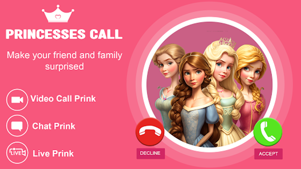 princess fake call chat para Android - Descargar