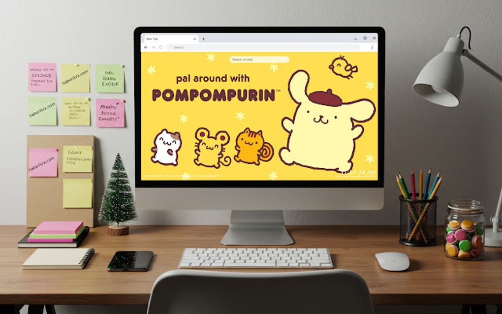 Pompompurin Live Wallpaper Google Chrome 용 - 확장 프로그램 다운로드