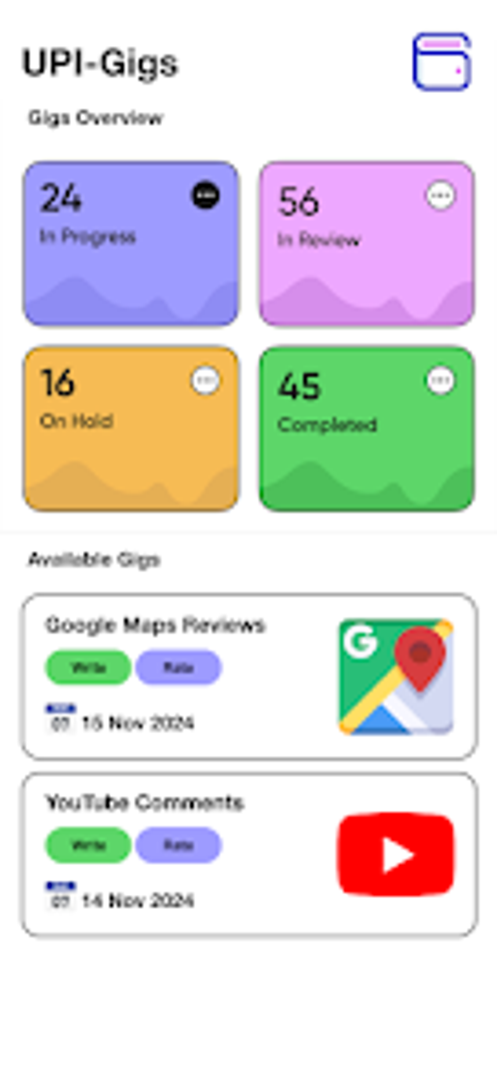 UPI-Gigs for Android - Download