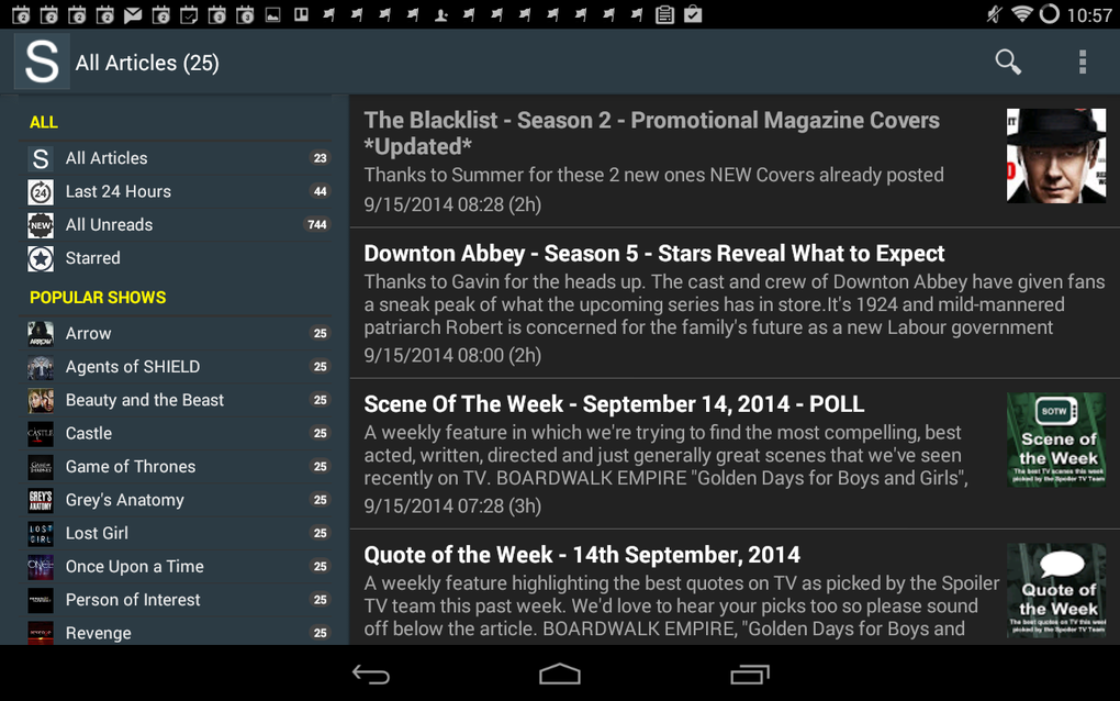 SpoilerTV App APK cho Android - Tải về