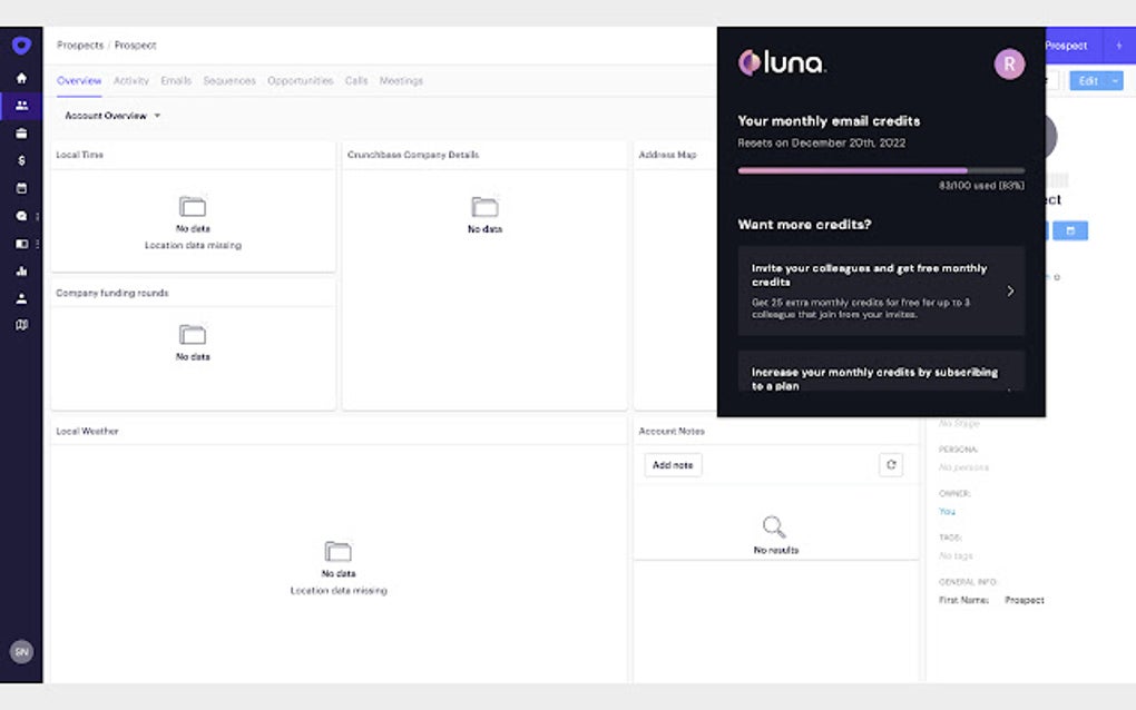 Luna Google Chrome 용 - 확장 프로그램 다운로드