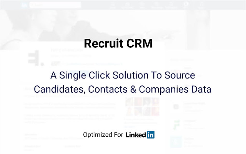 Recruit CRM Sourcing Extension para Google Chrome - Extensión Descargar