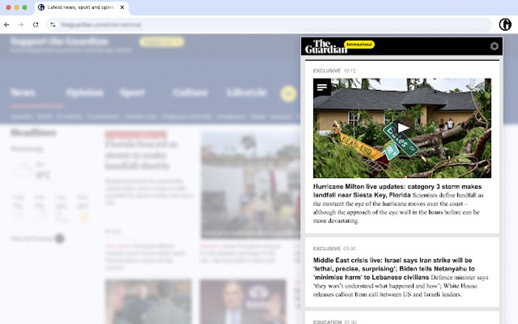 The Guardian International for Google Chrome - Extension Download