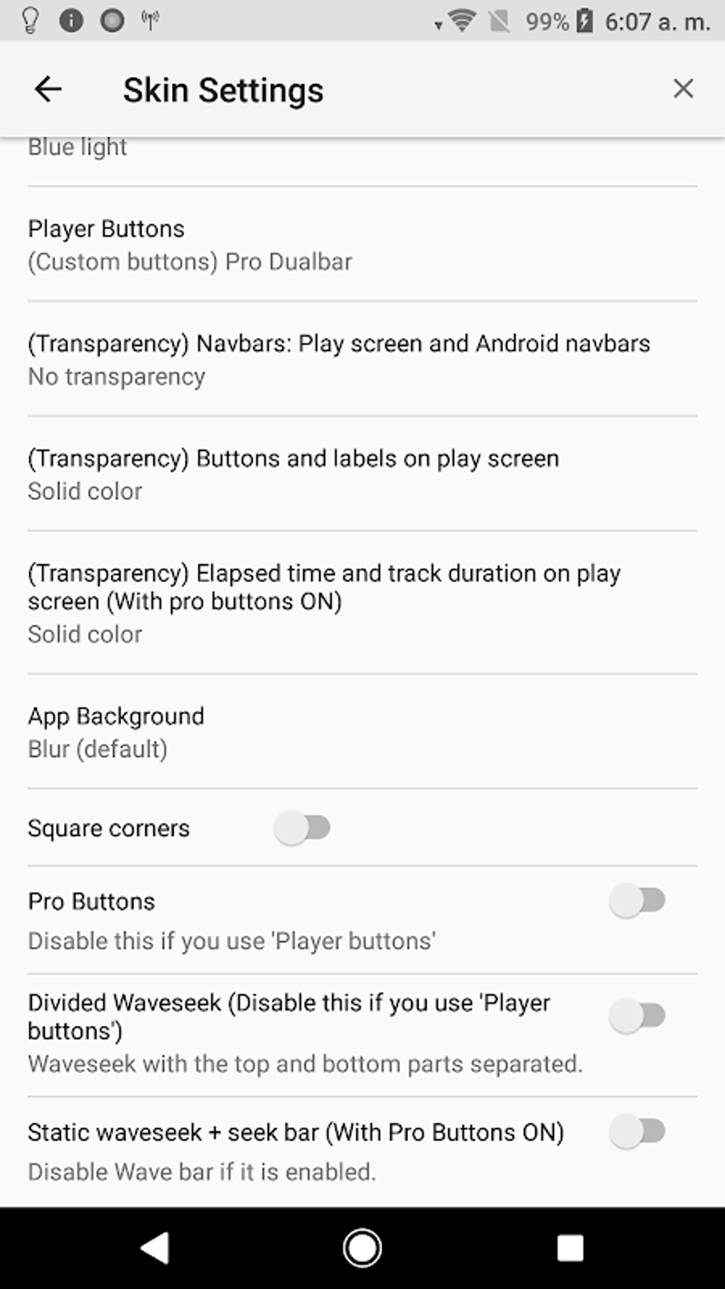 Poweramp v3 skin blue carbon APK สำหรับ Android - ดาวน์โหลด