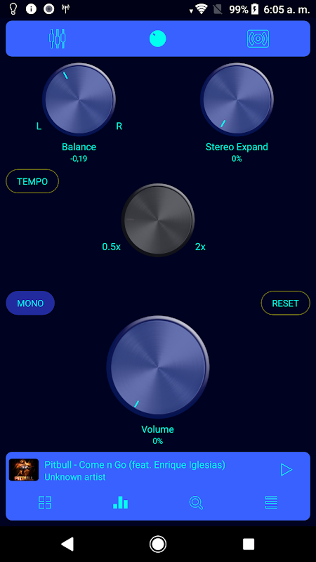 Poweramp v3 skin blue carbon APK for Android - Download