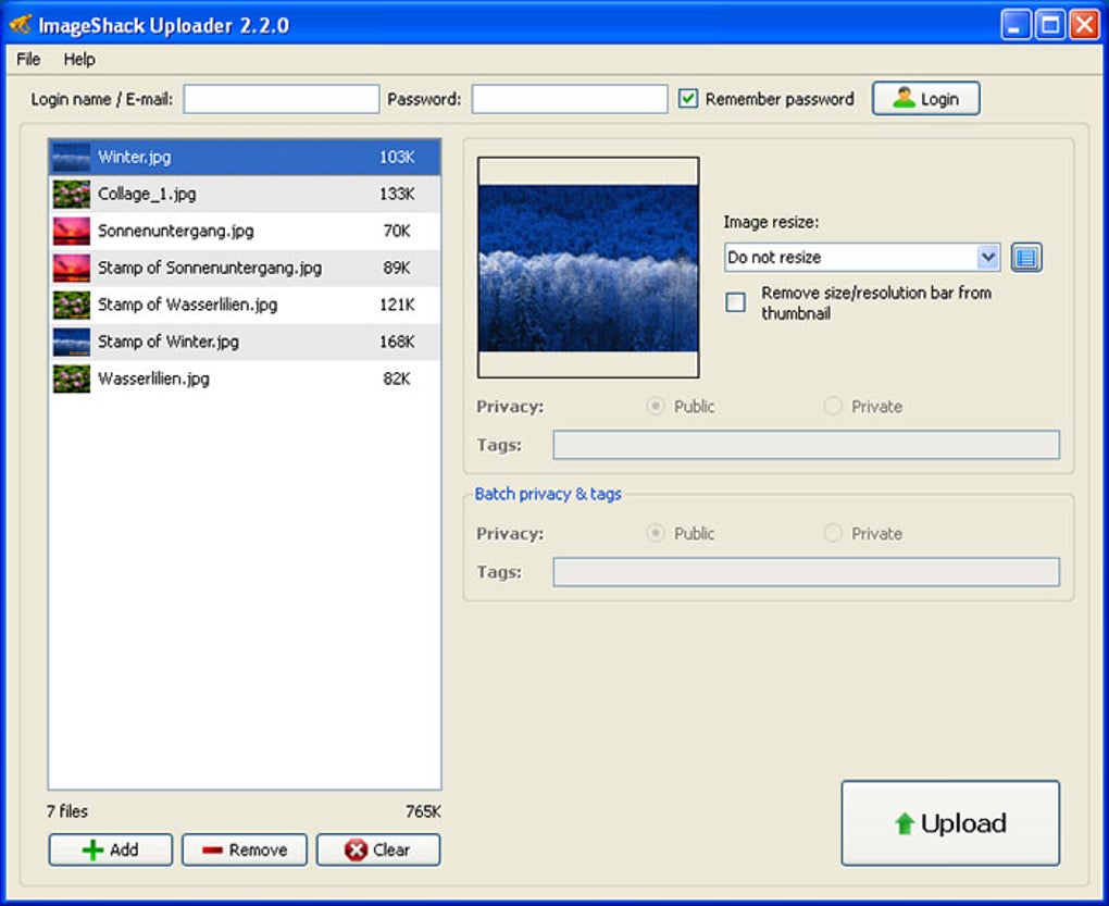 Imageshack Uploader - Download