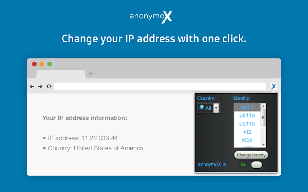 anonymoX for Google Chrome - Extension Download