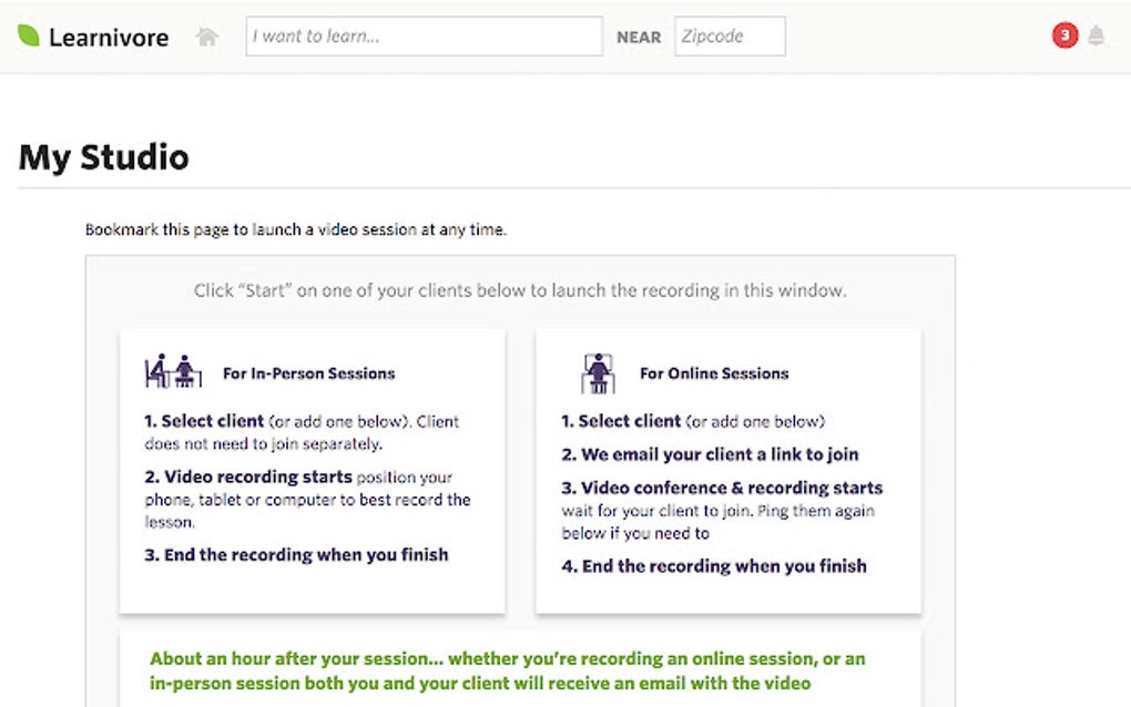 Learnivore.com screen sharing para Google Chrome - Extensión Descargar