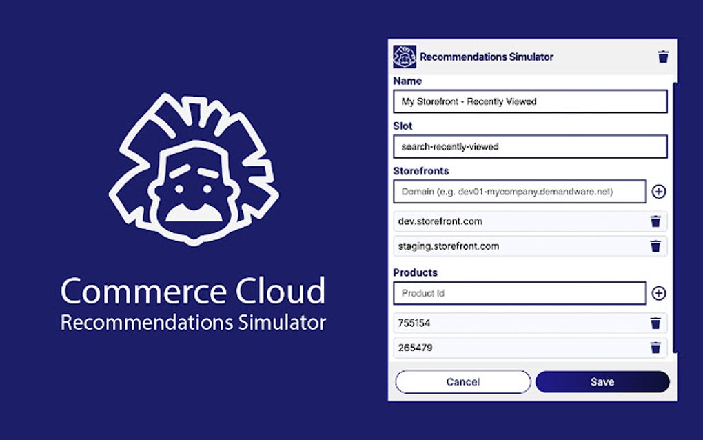 Commerce Cloud Recommendations Simulator for Google Chrome - Extension ...