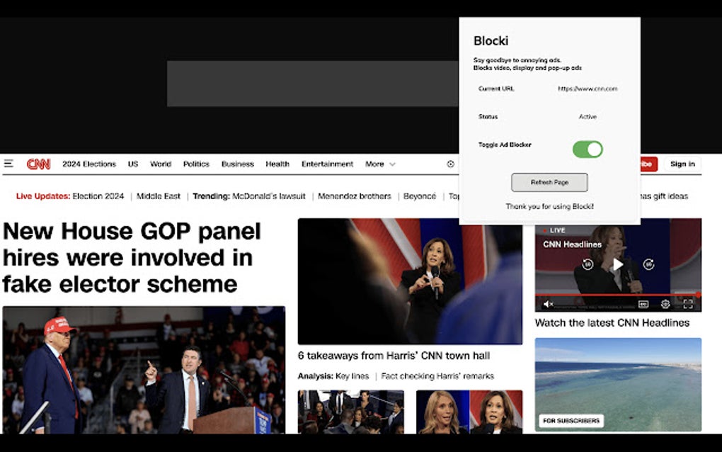 Blocki - Free Premium Ad Blocker Google Chrome 용 - 확장 프로그램 다운로드