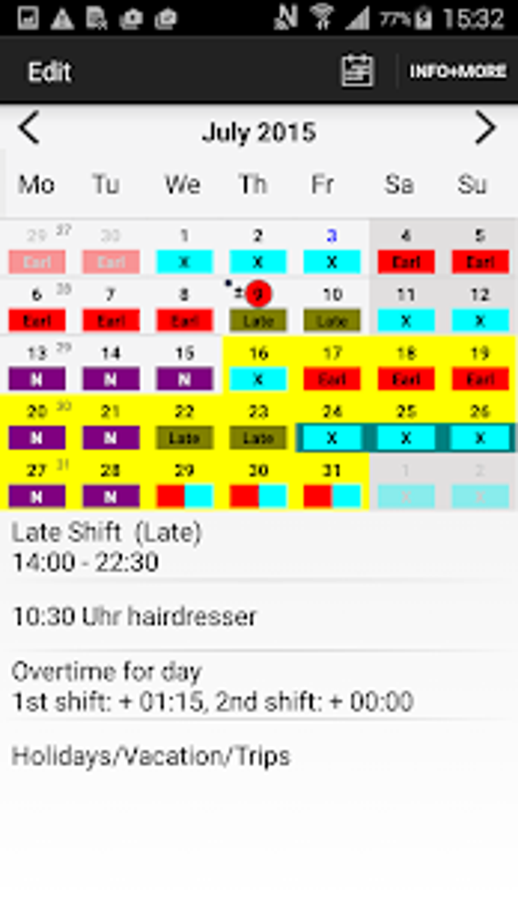 Roster-Calendar APK para Android - Descargar