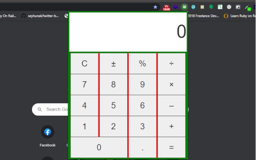 Calculator Google Chrome 용 - 확장 프로그램 다운로드