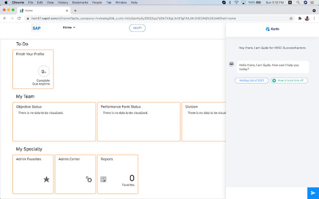 Gyde for HRSC SuccessFactors for Google Chrome - Extension Download