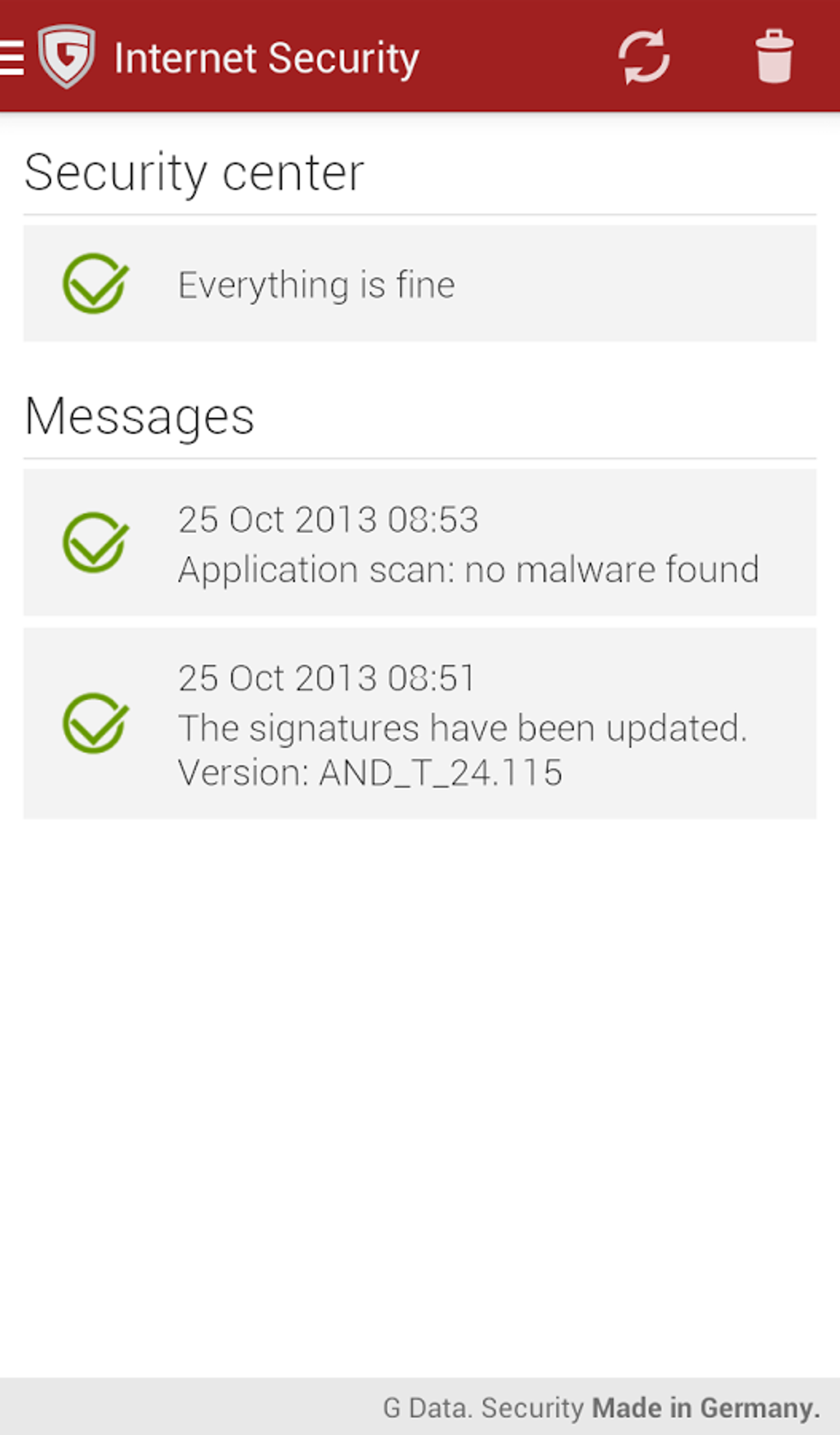 Android için G DATA Mobile Security Light - İndir