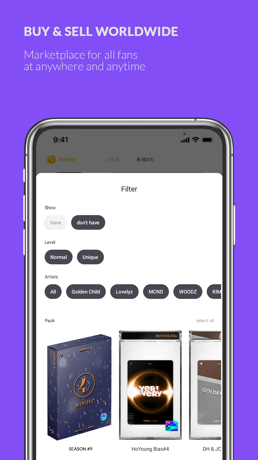 PICKIT : Kpop Idol Trading Cards para Android - Descargar