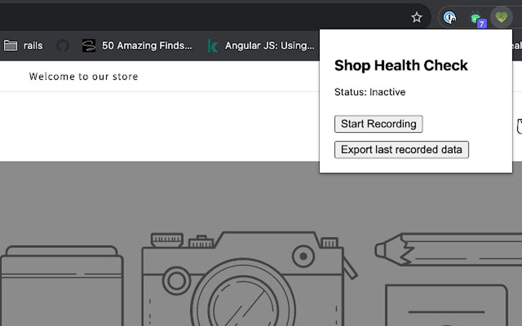 Shop Health Check สำหรับ Google Chrome - ส่วนขยาย ดาวน์โหลด