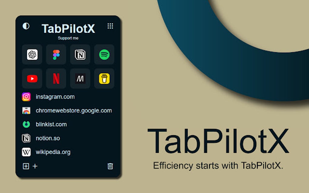 TabPilotX - A Simple Tab Manager Google Chrome 용 - 확장 프로그램 다운로드
