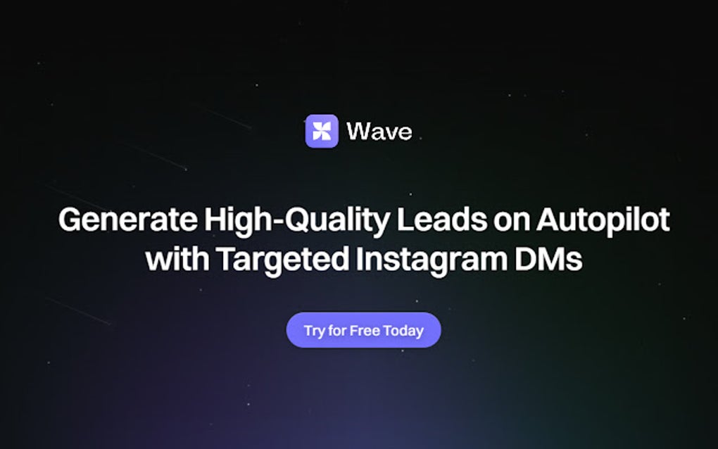 Instagram Outreach DM Automation - Wave para Google Chrome - Extensión Descargar