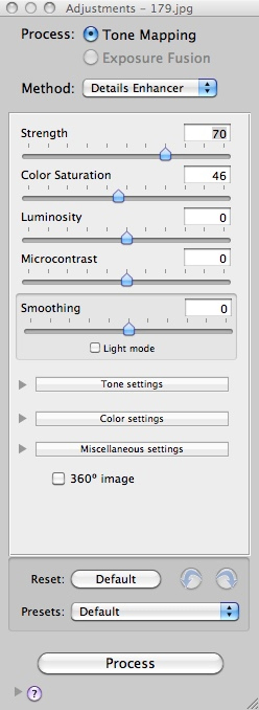 Photomatix para Mac - Descargar